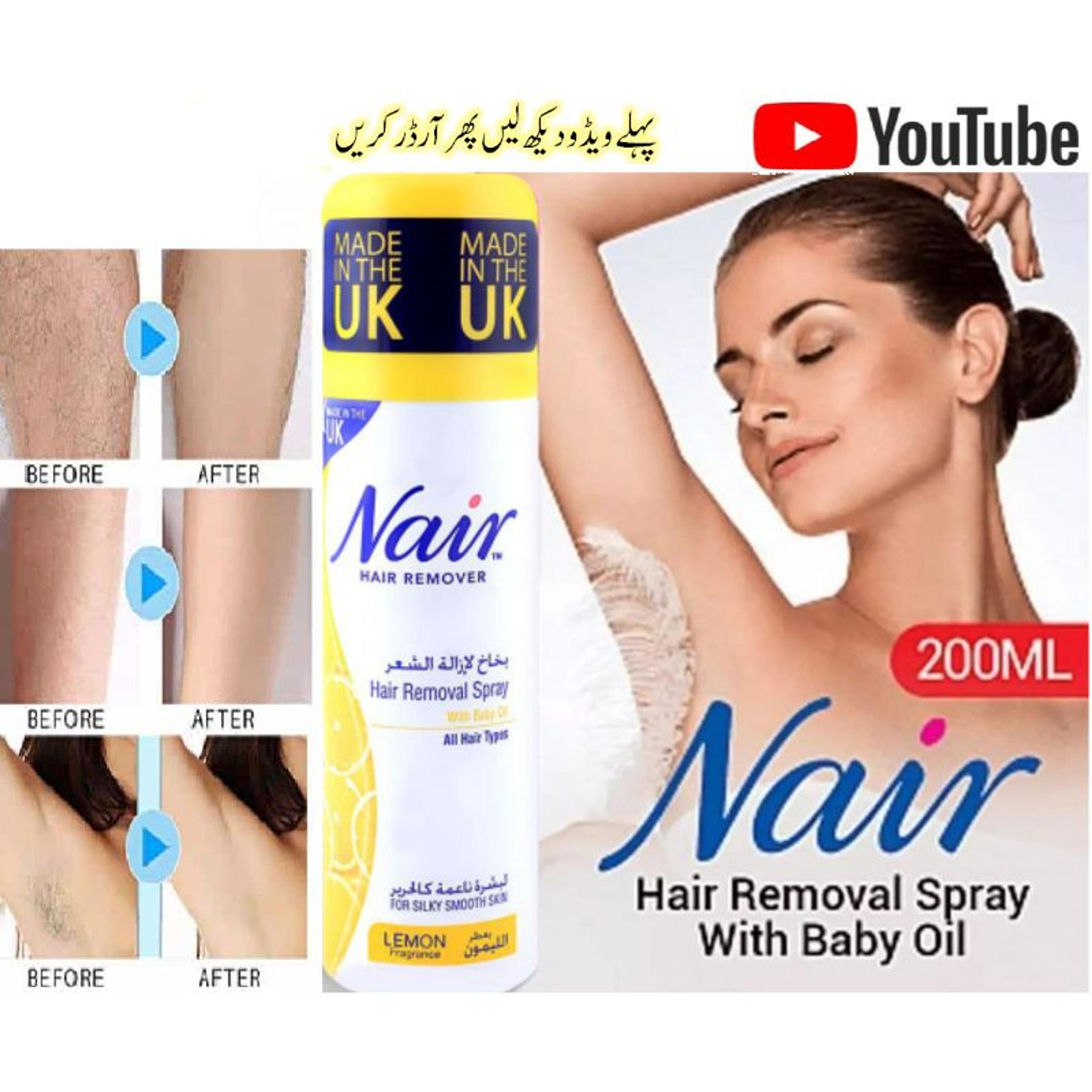 Nair Hair Removal Spray 200 ML UK Made Lemon Fragrance